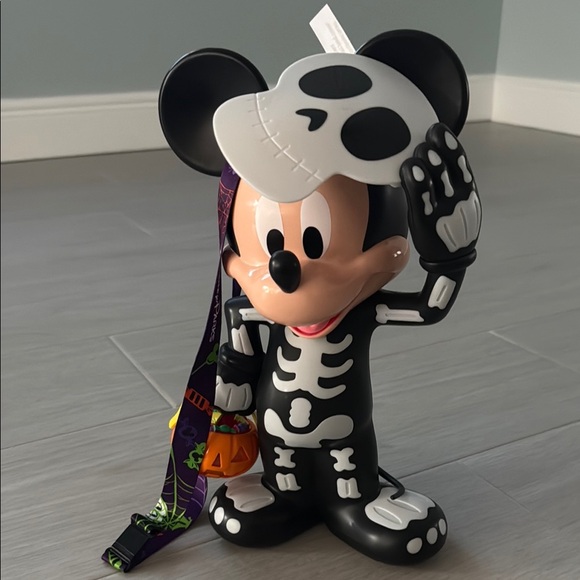 Disney | Other | Disney Mickey Mouse Skeleton Figure Black And White ...